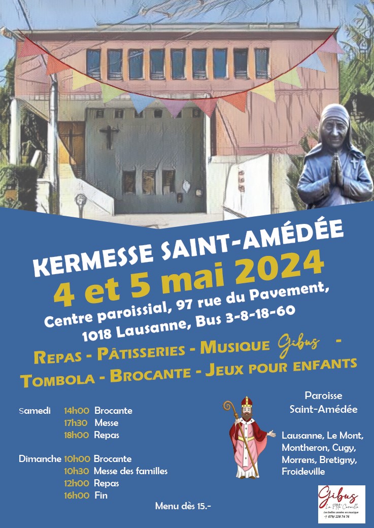 Lausanne – Saint-Amédée - Eglise Catholique dans le canton de Vaud